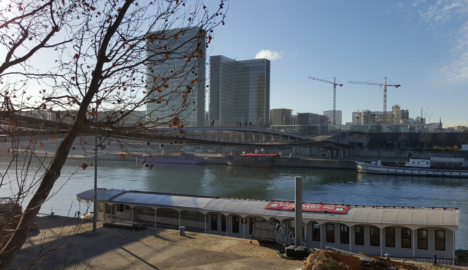 The Happy Pontist: French Bridges: 19. Passerelle Simone-de-Beauvoir, Paris