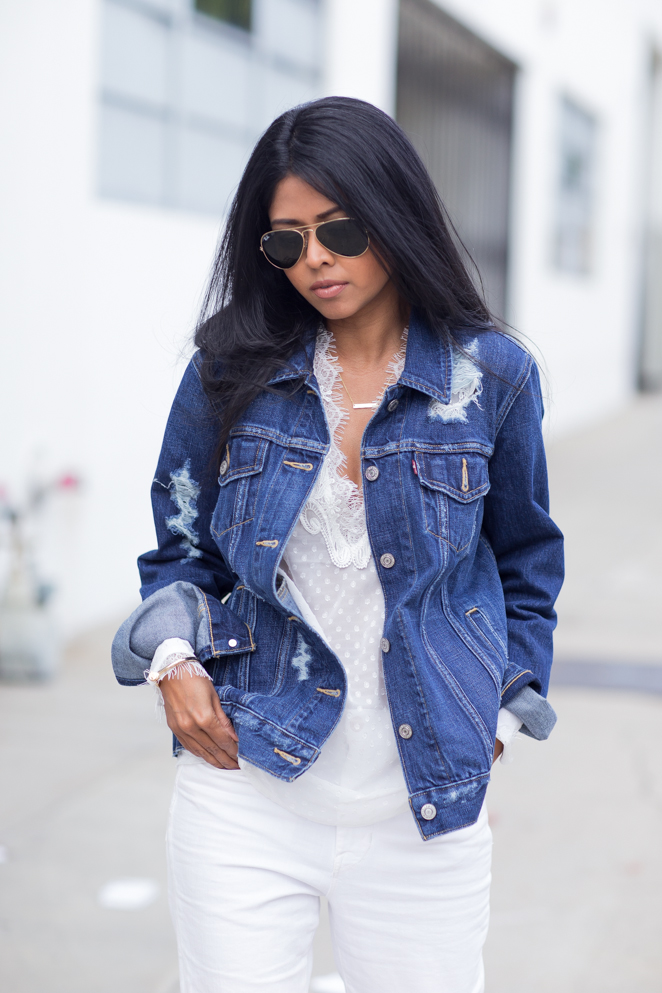 LACE AND DENIM MIX - Walk In Wonderland