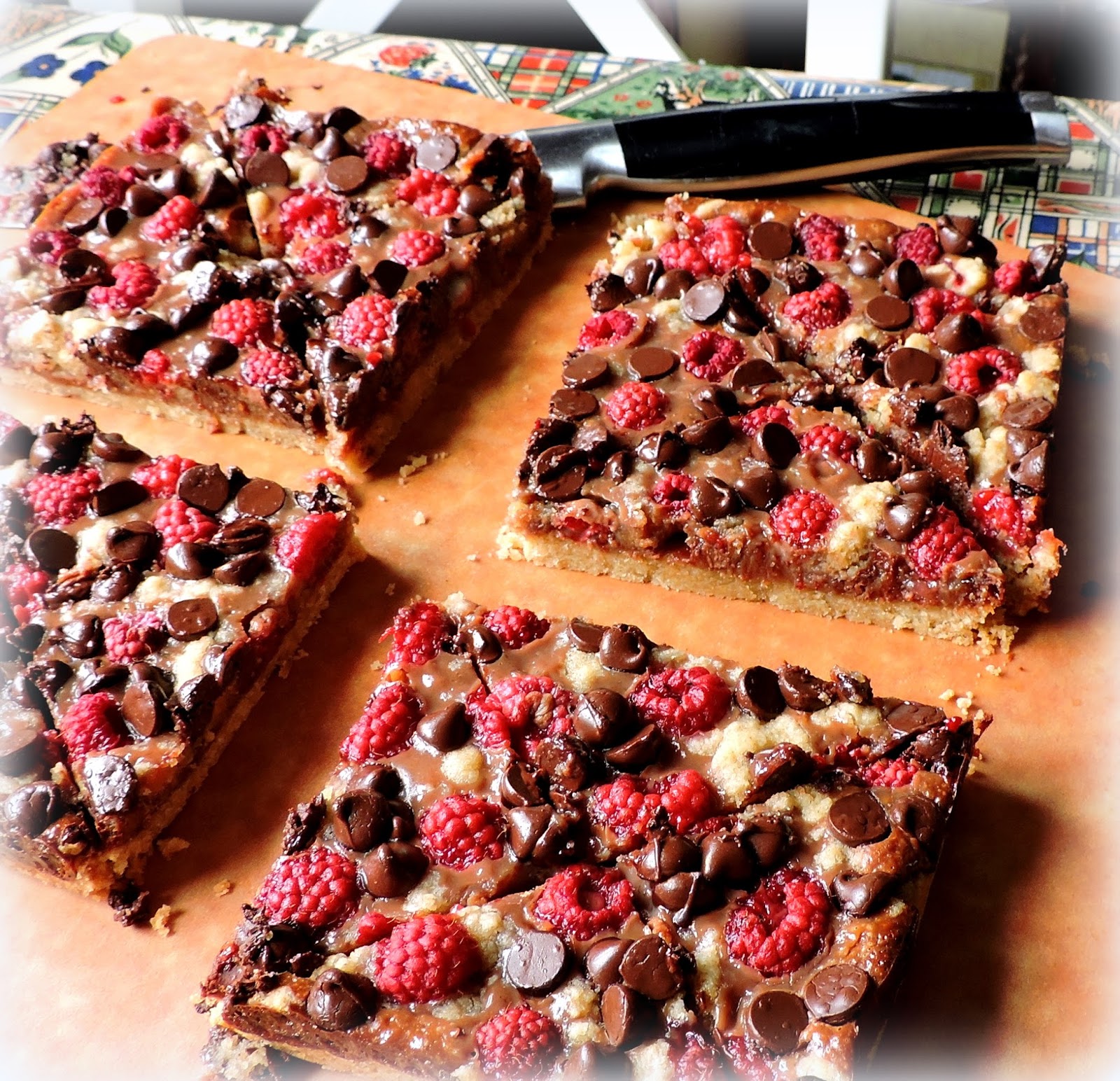 Chocolate Raspberry Pie Bars | The English Kitchen