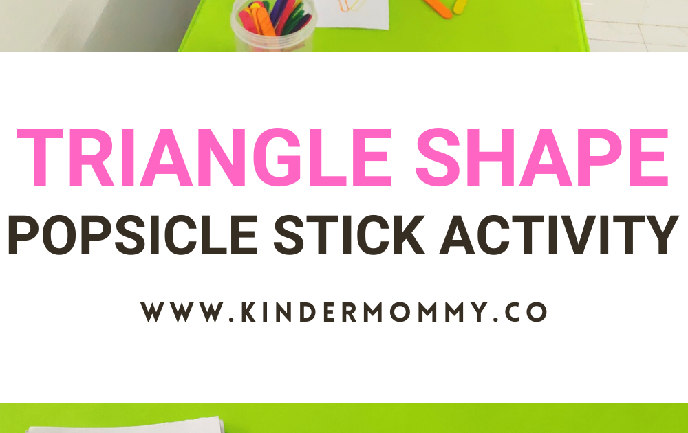 Triangle Shape Popsicle Stick Activity