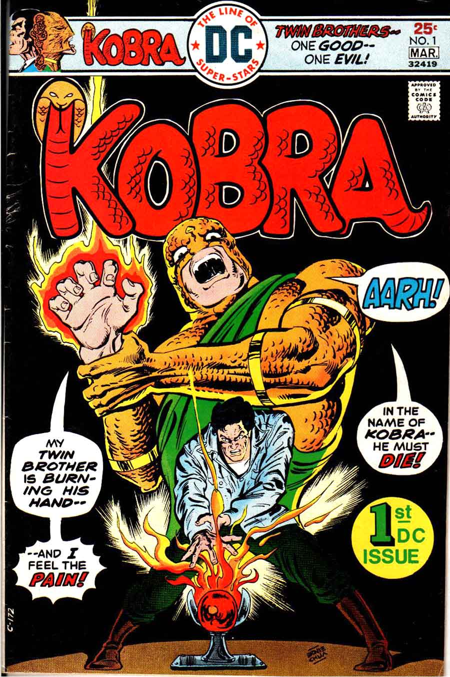 Kobra #1 - Jack Kirby art + 1st appearance - Pencil Ink