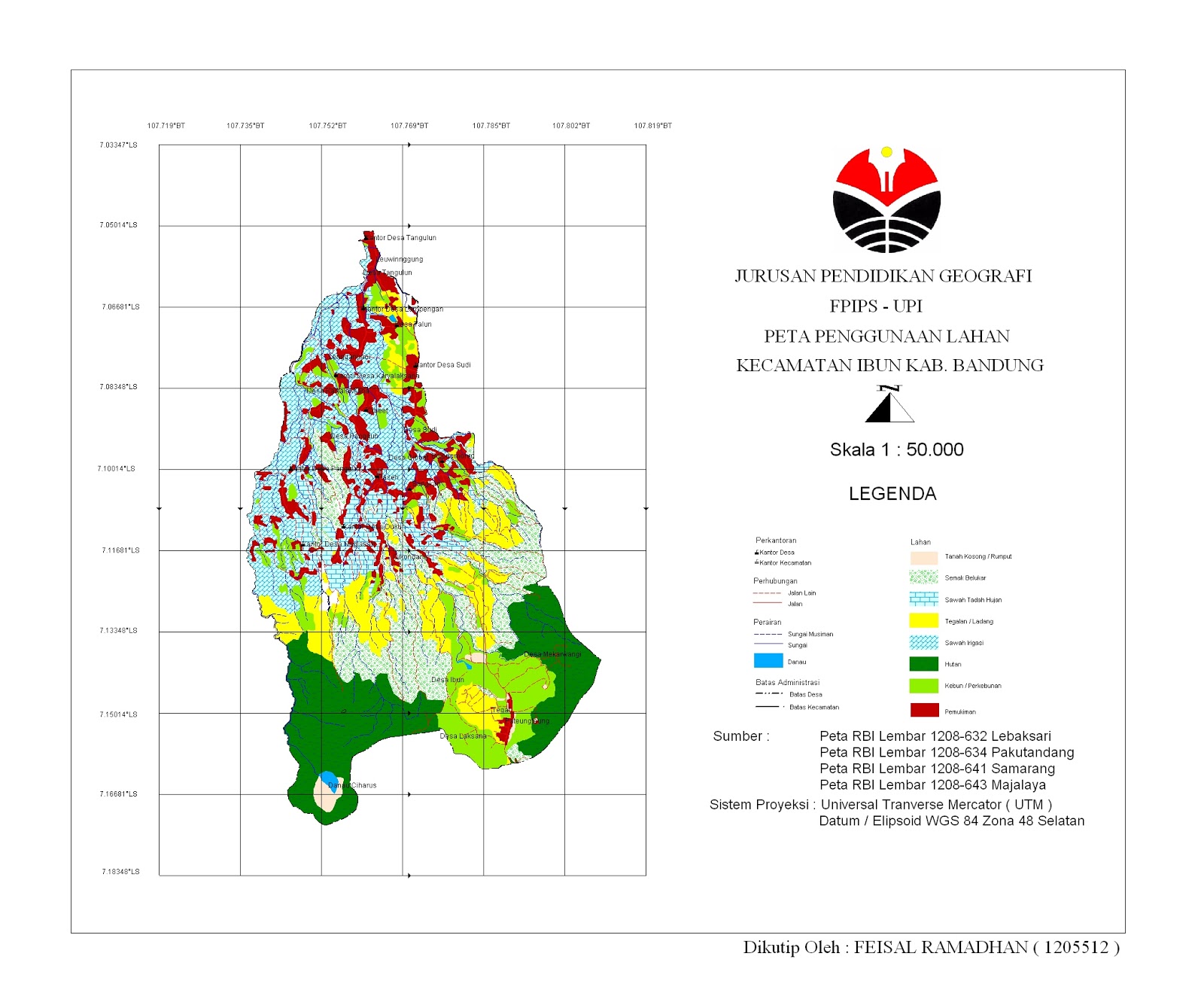 Membumi: Peta Penggunaan Lahan Kecamatan Ibun