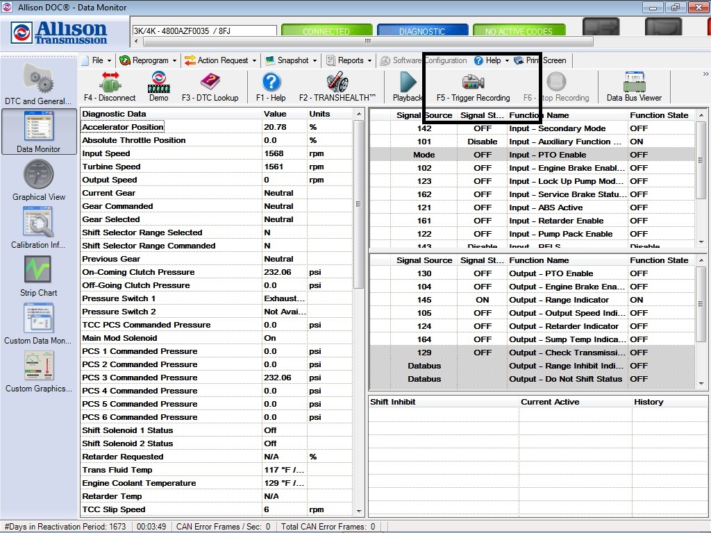 Recording Snapshots on ALLISON DOC Software (ALLISON Transmission ...
