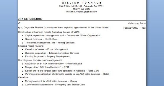 BDO Analyst Sample Resume Format in Word Free Download