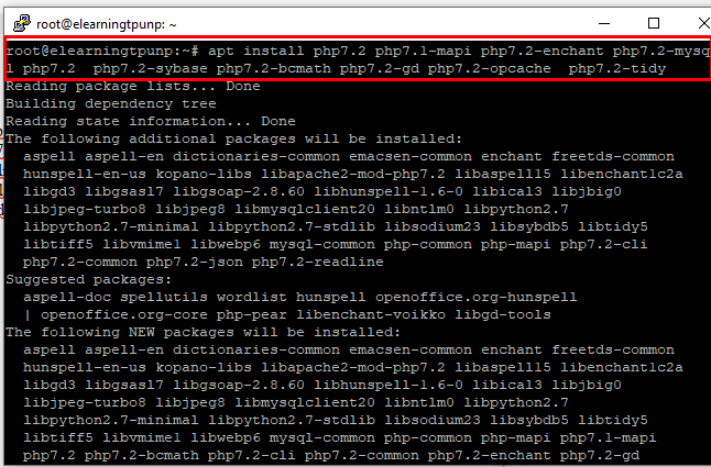 2. Instalasi Webserver dan PHP version (Persiapan Instalasi Moodle 3.10 ...