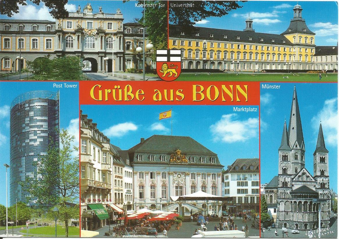 Around the world with postcards: Bonn, Germany