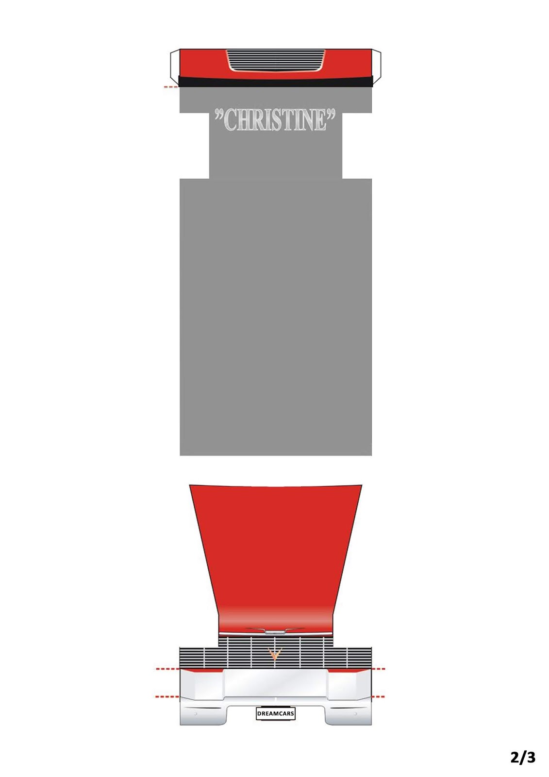 DreamCarsPro: DIY 1958 Plymouth Fury Christine Paper Model