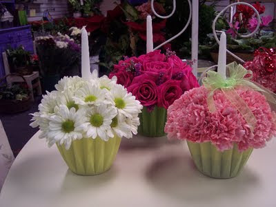 C for Cupcake Cupcakery: Cupcake Flower Arrangements