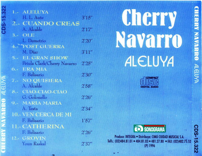 ENTRE MUSICA: CHERRY NAVARRO - Aleluya