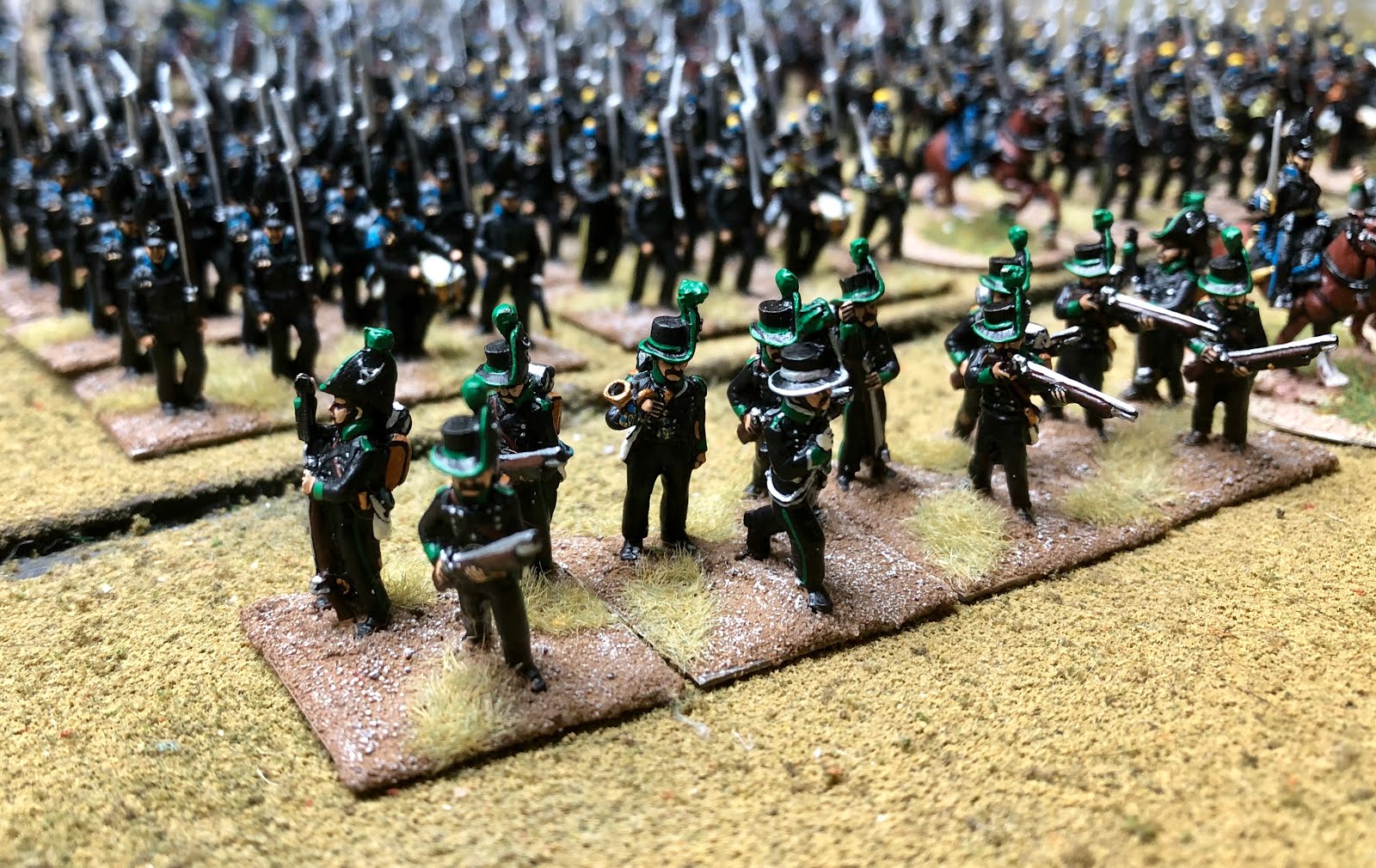 wargaming in 28 mm and sometimes smaller: The Black Brunswickers in a ...