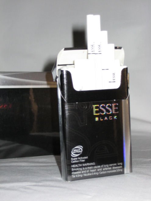 Tobacco Packets: esse back and esse light from korea