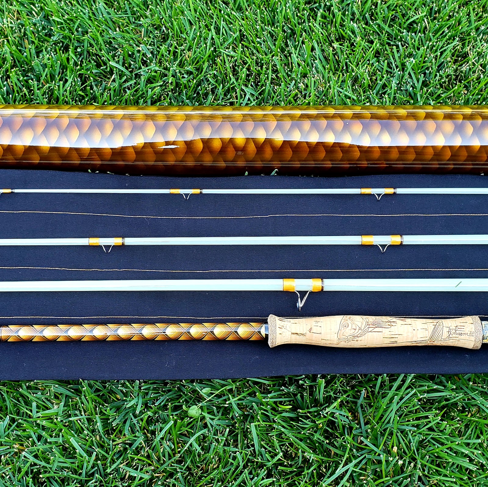 The Fiberglass Manifesto: BLUE HALO - Nathan's "Carp-Tastic" Fly Rod Build
