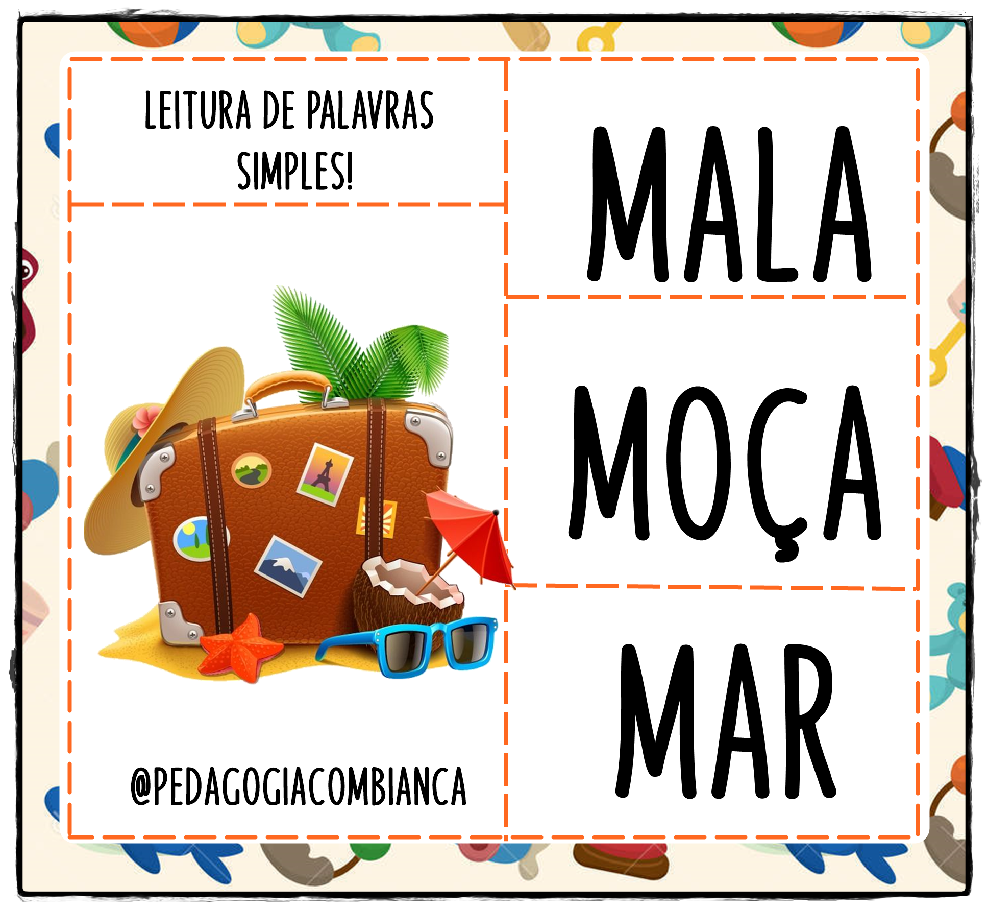 Ficha De Leitura Palavras Simples - BAMEDU