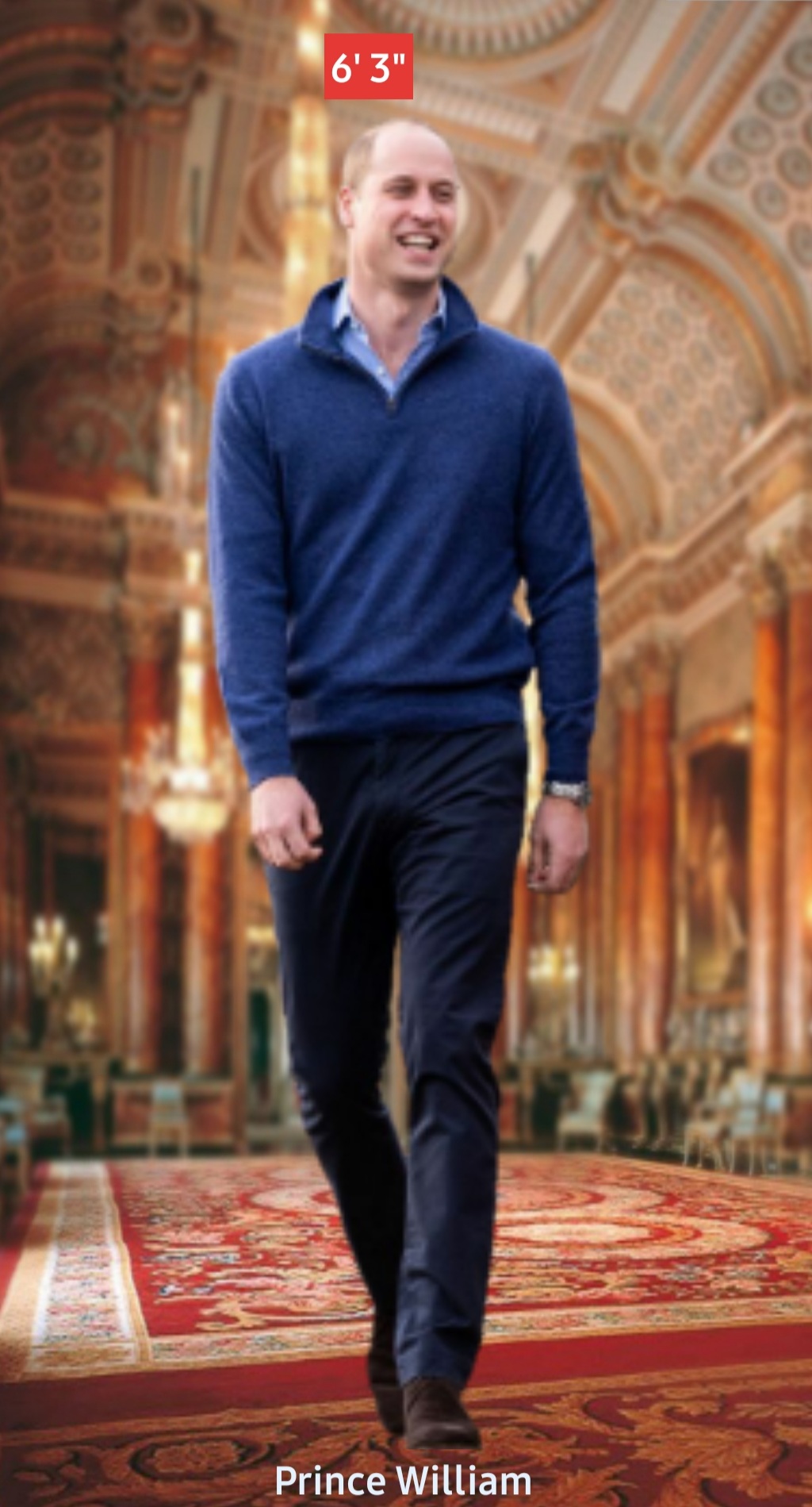 Royal Family England Height Comparison