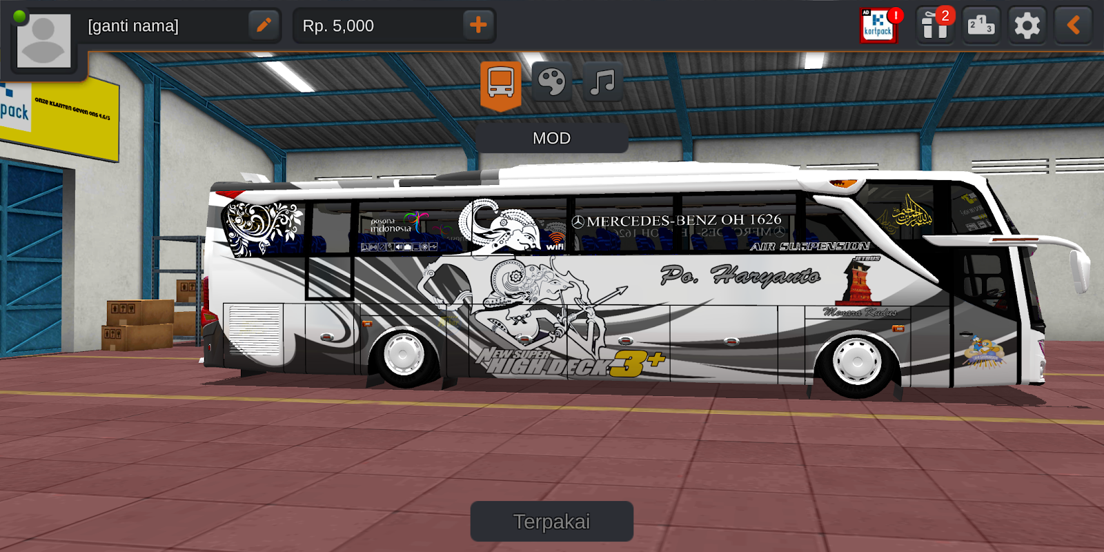 MOD JETBUS3+ HDD FULL LED By AldovaDewa BUSSID - MASADI.ID