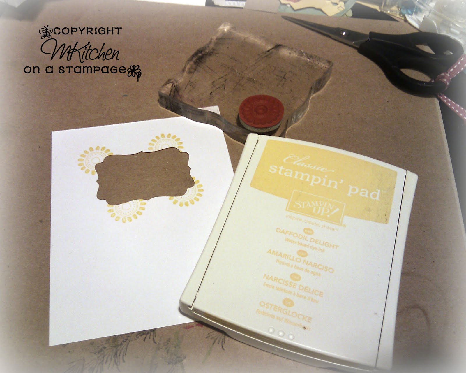 Technique Time Tuesday: Stamped Punch Window--First Ever Challenge!