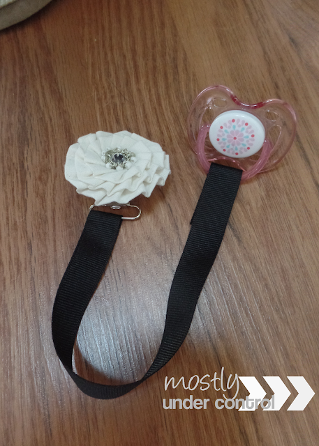 DIY No-Sew Pacifier Clips - Mostly Under Control