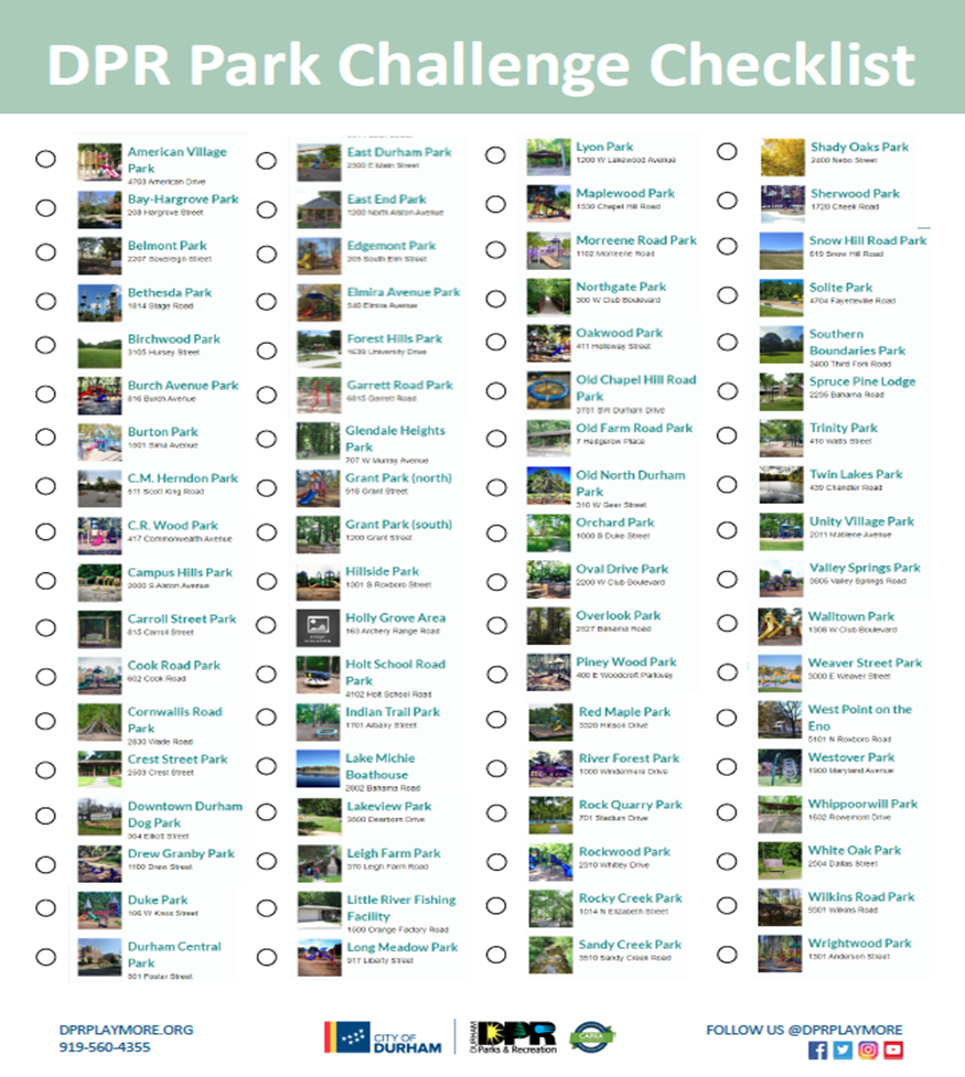 Take on the DPR Park Challenge