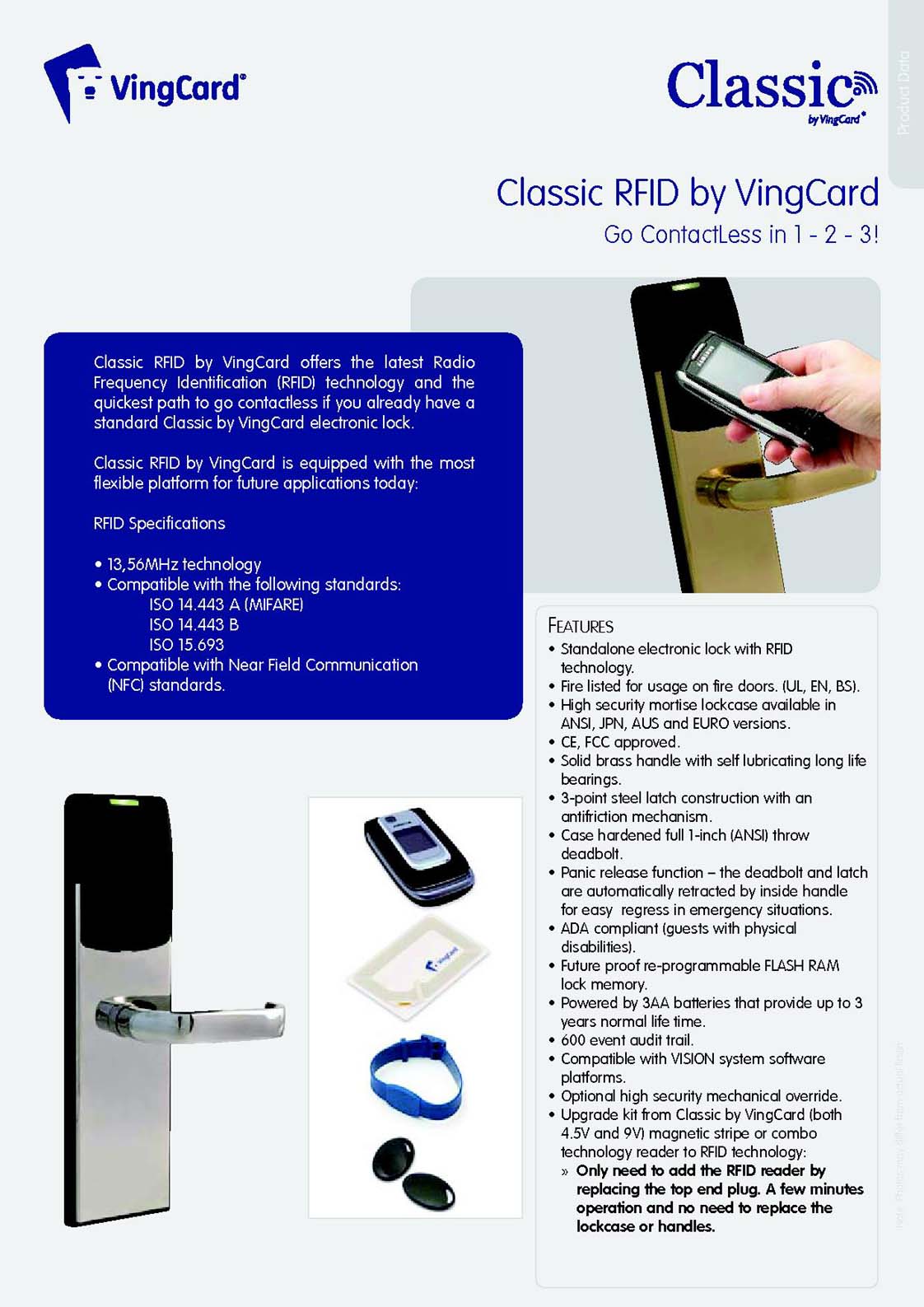Card Lock Hotel : VINGCARD CLASSIC RFID - [Suplier-Material] Pemasuk ...