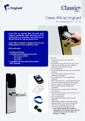 Card Lock Hotel : VINGCARD CLASSIC RFID - [Suplier-Material] Pemasuk ...