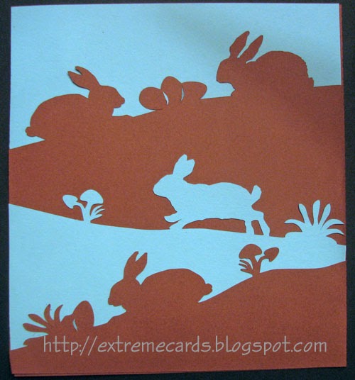 Easter Rabbits Crossover Card