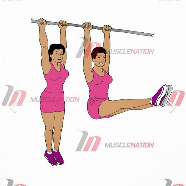 Hanging leg raises | Gym Exercises Home