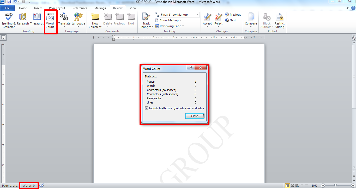 Pembahasan Microsoft Word ~ KJP Group