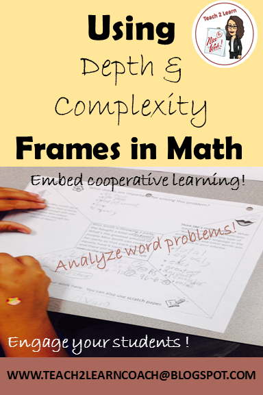 Using Depth and Complexity Frames in Math