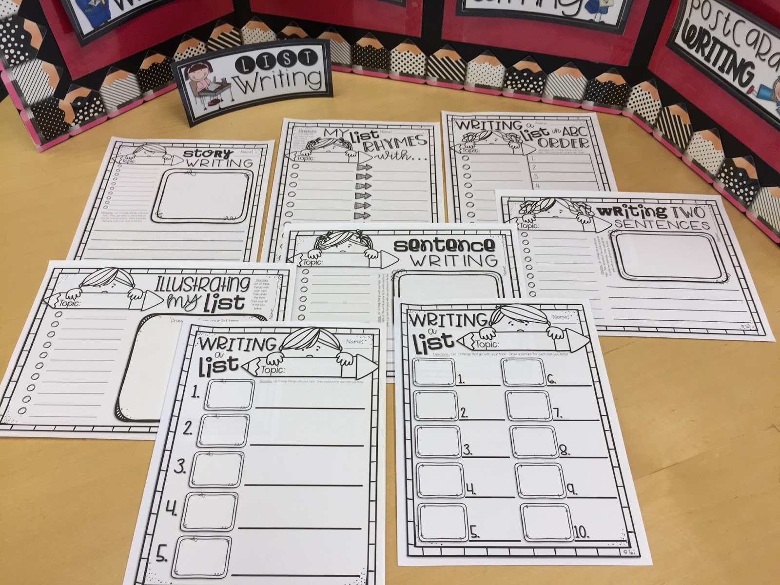 Teaching With Terhune: Writing Center Board with Tons of Activities for ...