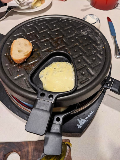 Bear, Dolly and Moi: Raclette for Mardi Gras