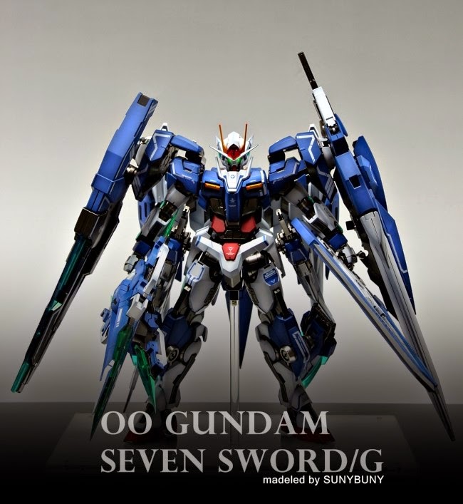 GN-0000/7S 00 Gundam Seven Sword/G + GN Buster Sword III + Full Saber ...