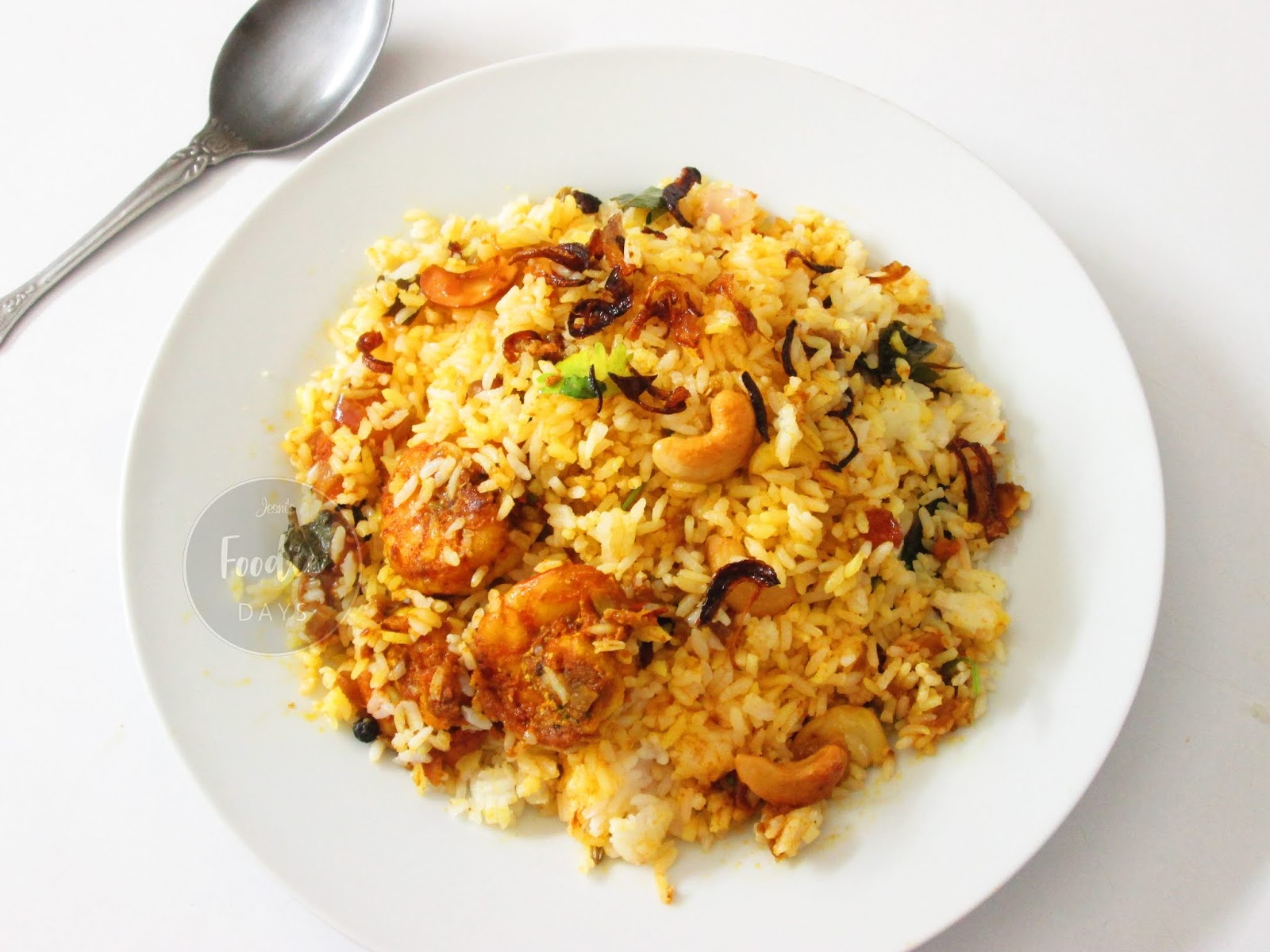 Prawns biriyani | Chemmeen Biriyani | Thalassery style chemmeen biriyani