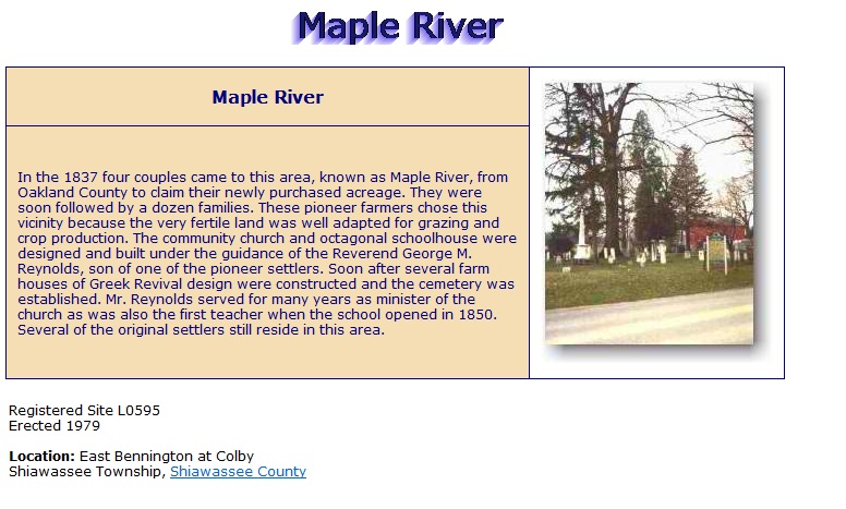 Maple River Area Historical Society, Inc
