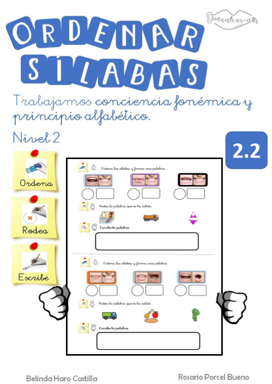 Siembra Estrellas: MATERIAL IMPRESO: ORDENAR SÍLABAS (principio alfabético)