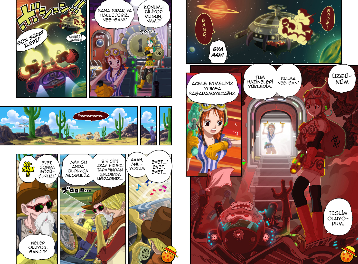 Dragon Ball X One Piece - Cross Epoch Oneshot Renkli