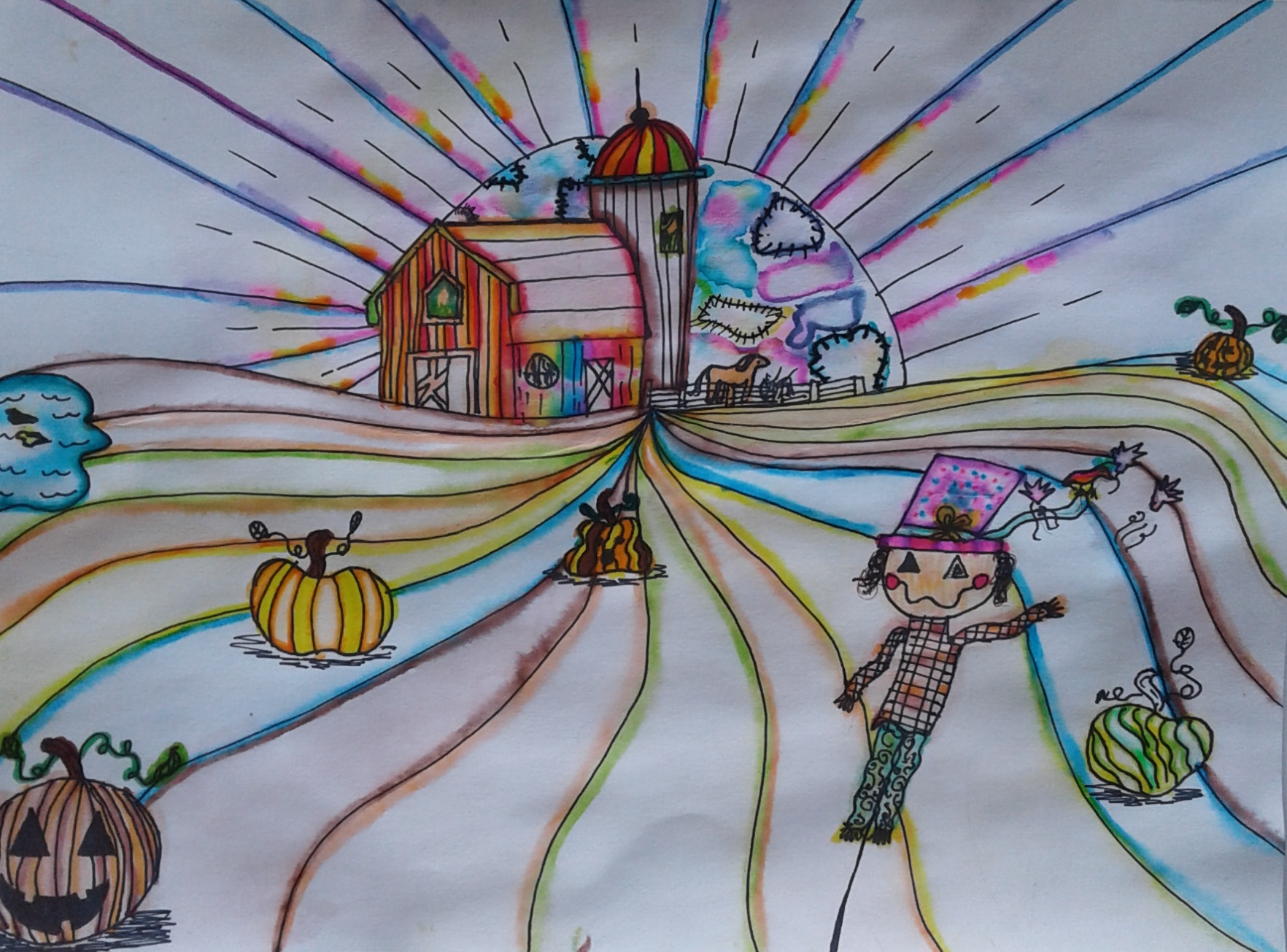 6 Point Perspective Drawing