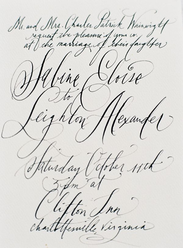 Daily Cup of Couture: Classic Calligraphy