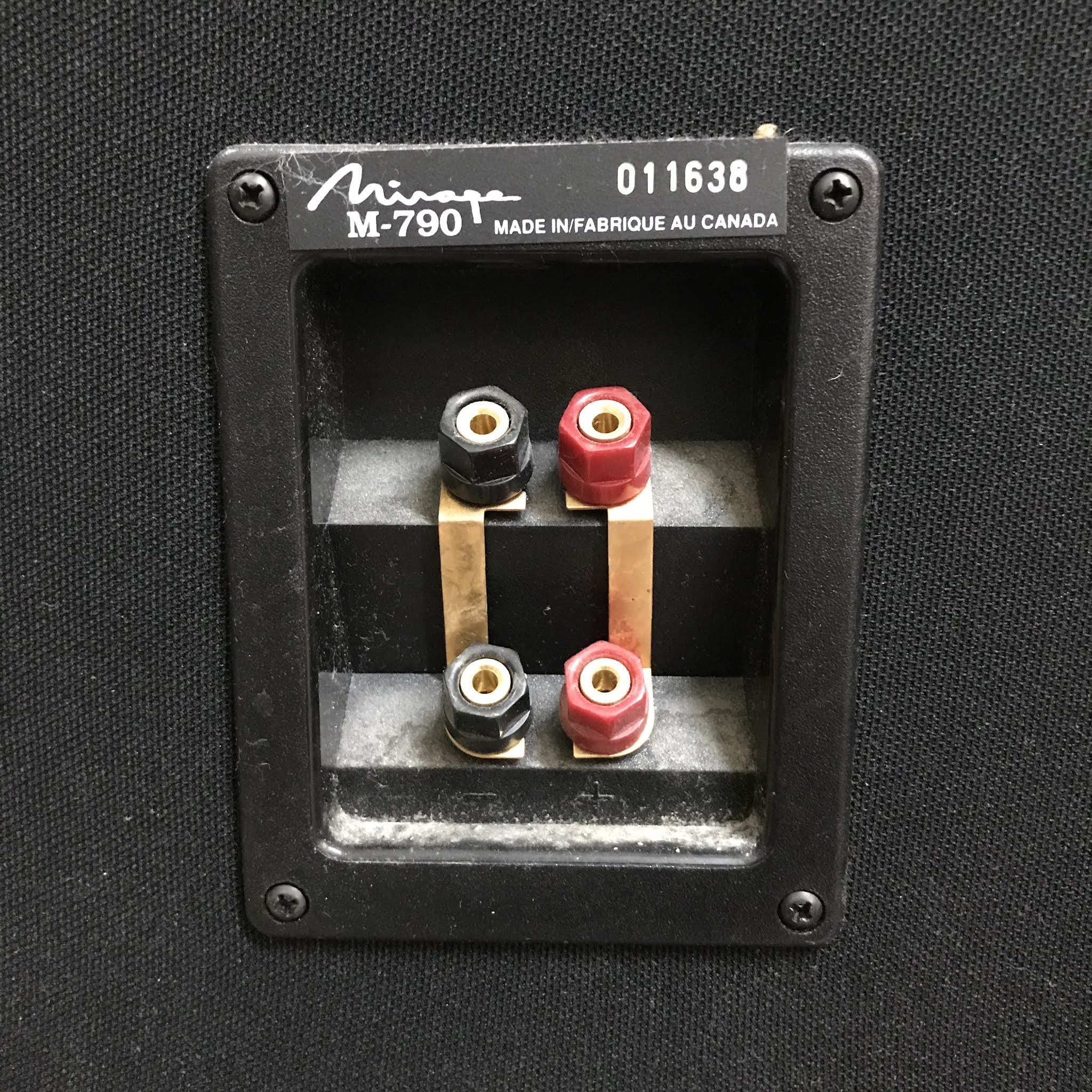 Uhuru Furniture & Collectibles: Pair of M-790 Mirage Speakers - $125 SOLD