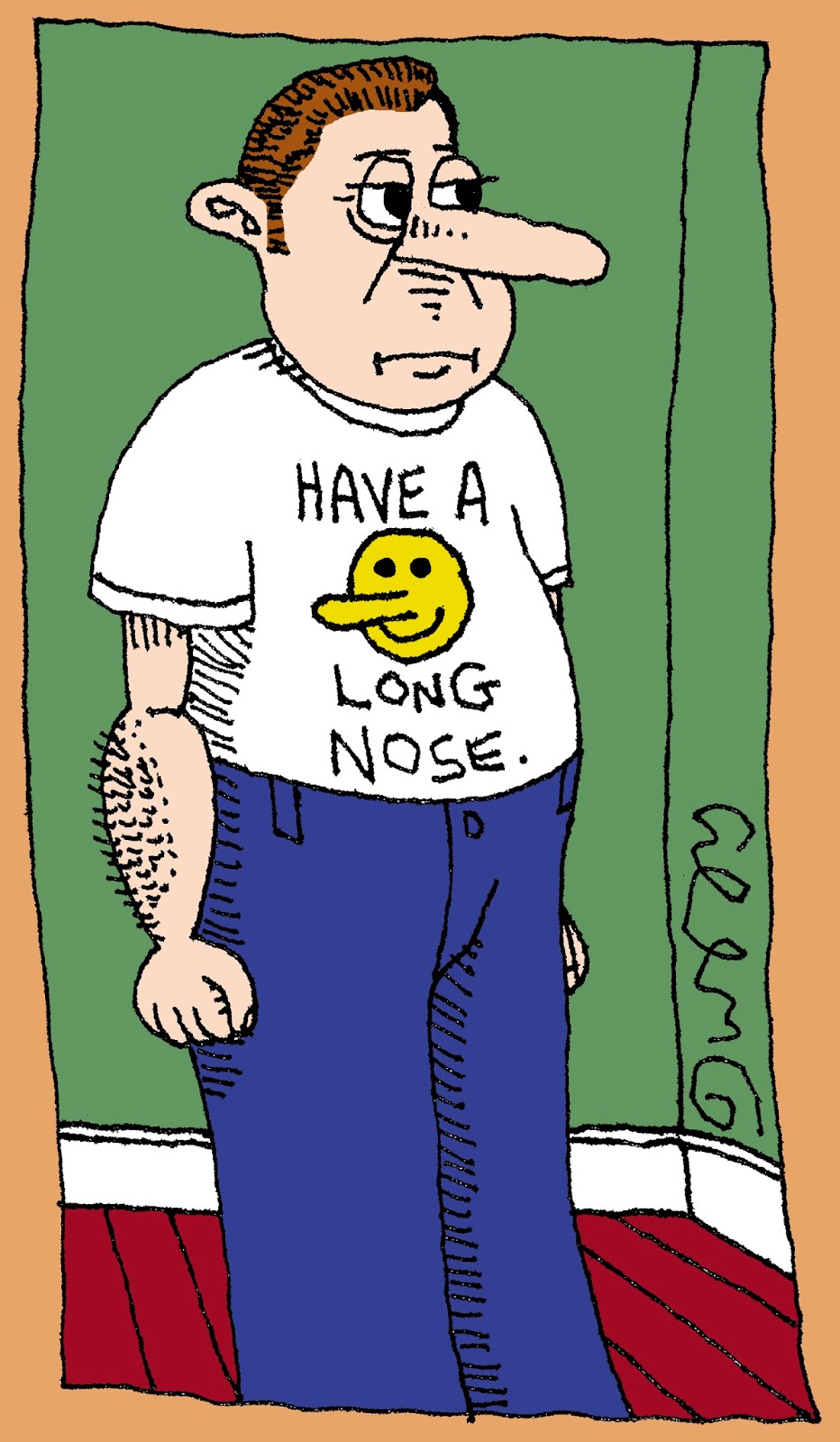 NIGHT DEPOSITS: LONG NOSE CARTOON 1