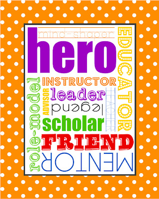 Friday's Freebie: Teacher Subway Art Printable in Six Color Choices | i ...