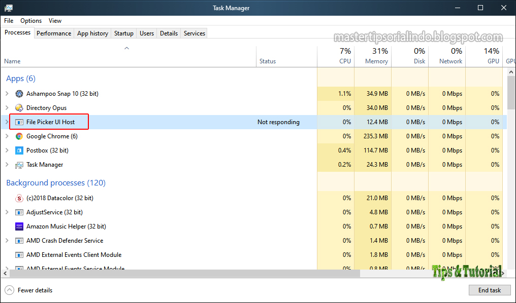 Memperbaiki Error File Picker UI Host is not responding di Windows 10/ ...