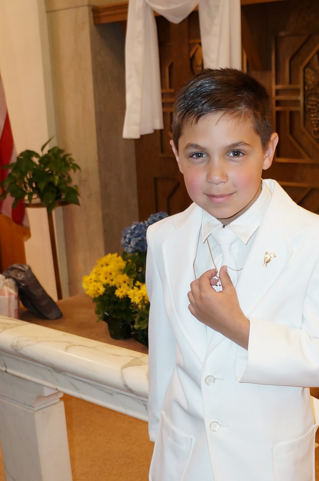 Evan and Lauren's Cool Blog: 5/4/13: Evan's 1st Communion