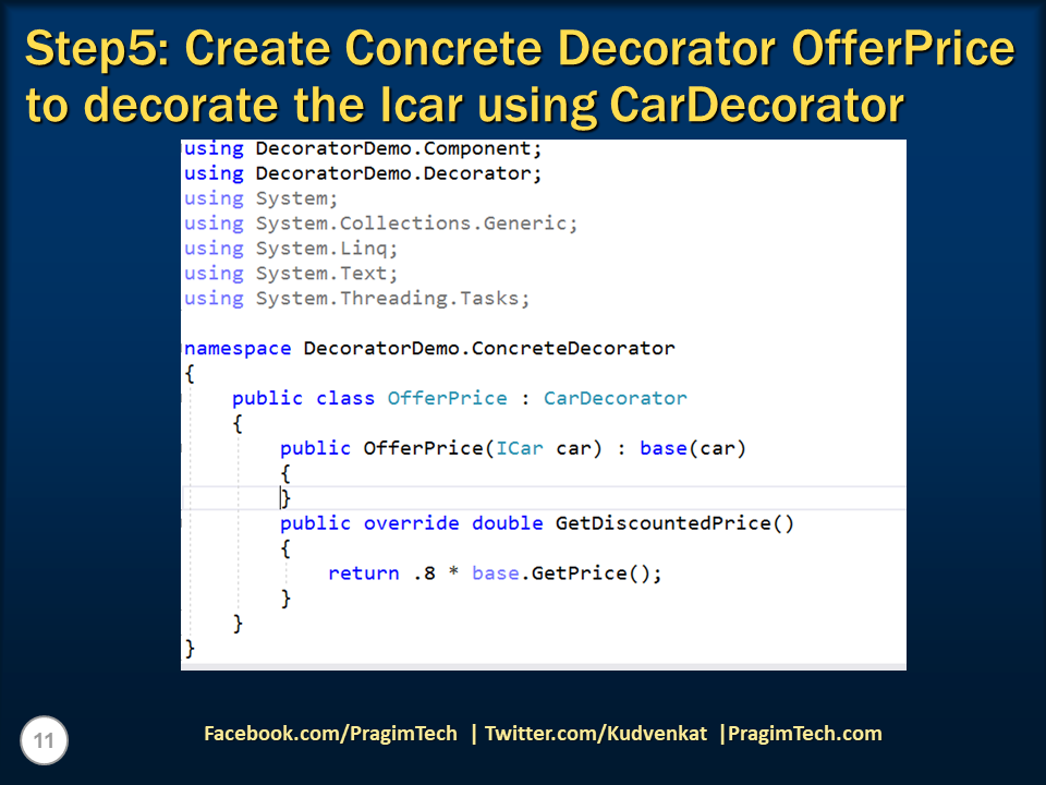 Sql Server Net And C Video Tutorial Decorator Design Pattern Slides