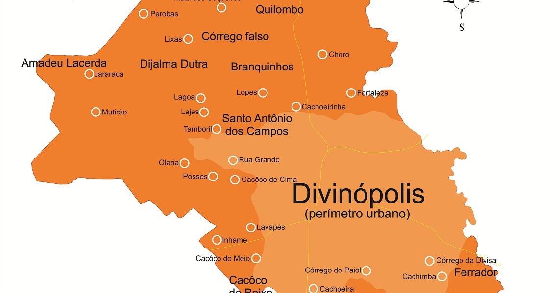 Escalada Divinópolis: Mapa do Município de Divinópolis