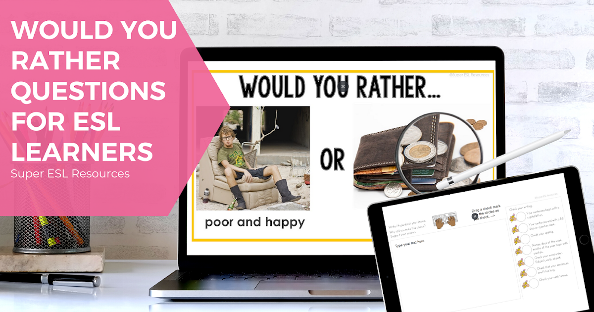 Printable Would You Rather Questions for Adults | Super ESL Teaching ...