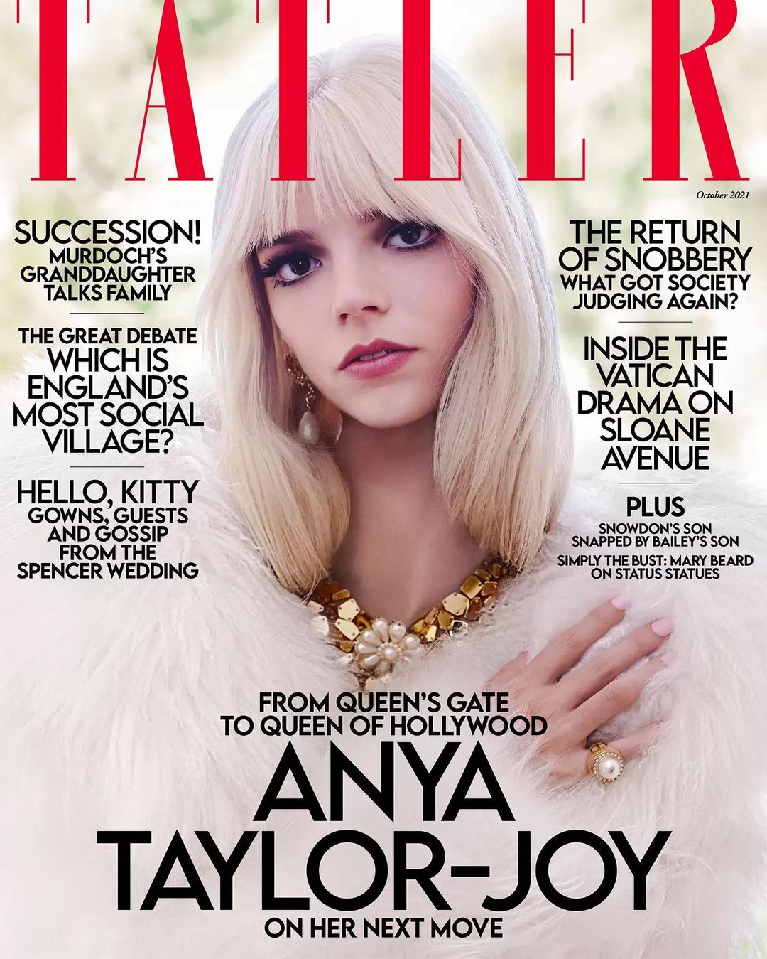 안야 테일러 조이 Tatler 화보 방송 연예 꾸르