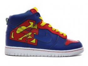 Nike Dunk "superman": High Tops Custom SuperMan Brass Monki Nike Dunk