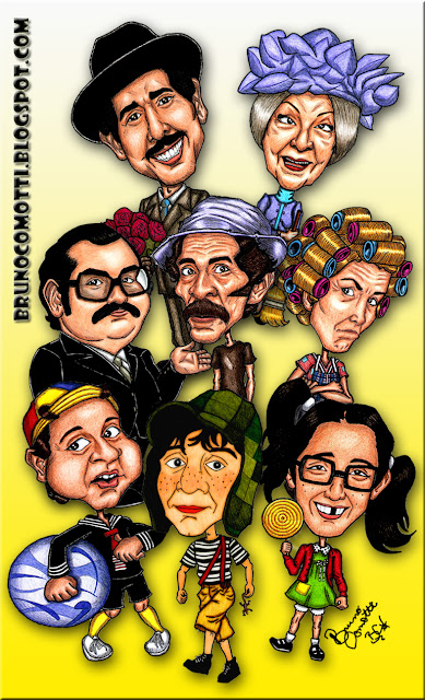 Bruno Comotti Artes: Caricatura: Personagens da série Chaves