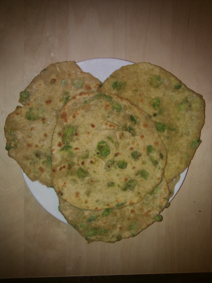 Recipes and Experiences: Peas Chappathi