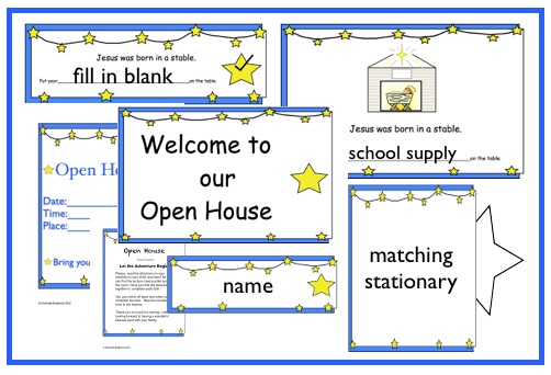 Charlotte's Clips and Kindergarten Kids: Open House Activity